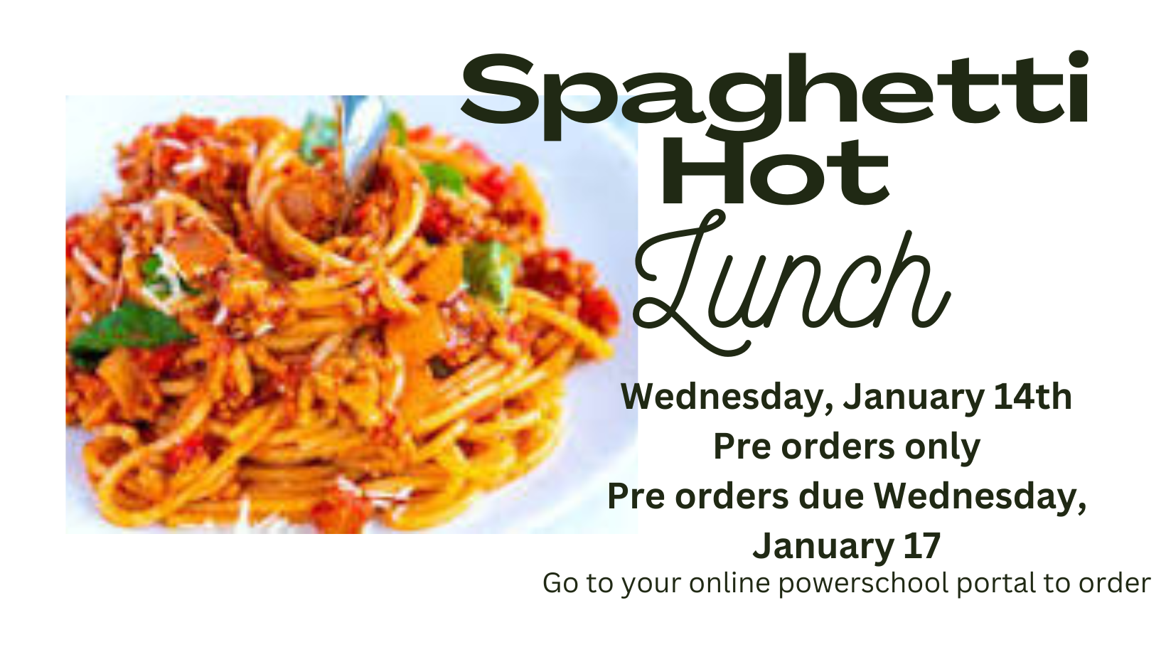 spaghetti lunch January - École Westlock Elementary School